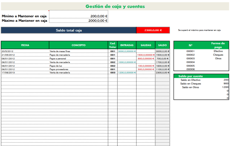 👉 Plantilla excel Bancos GRATIS