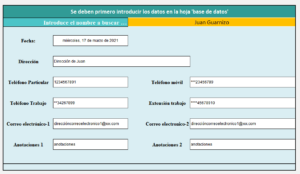 👉 Plantilla excel Directorio GRATIS