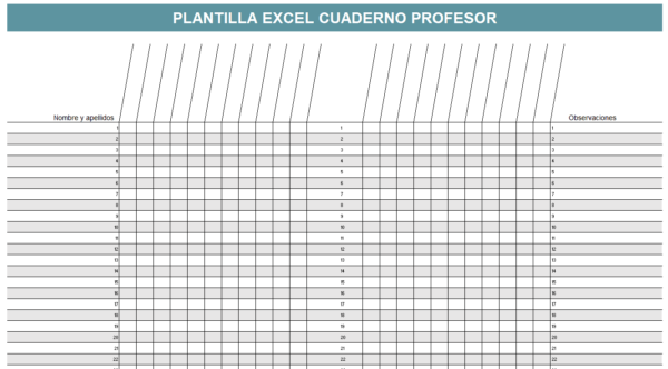 🔥 Plantilla Excel para Docentes GRATIS