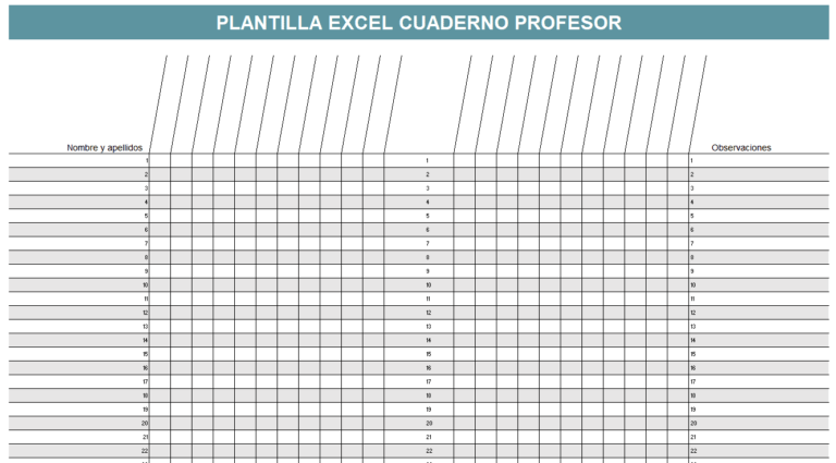 🔥 Plantilla Excel para Docentes GRATIS