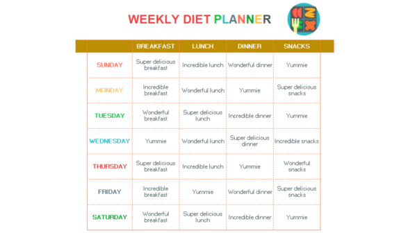 👉 Plantilla Excel Dieta Semanal Gratis