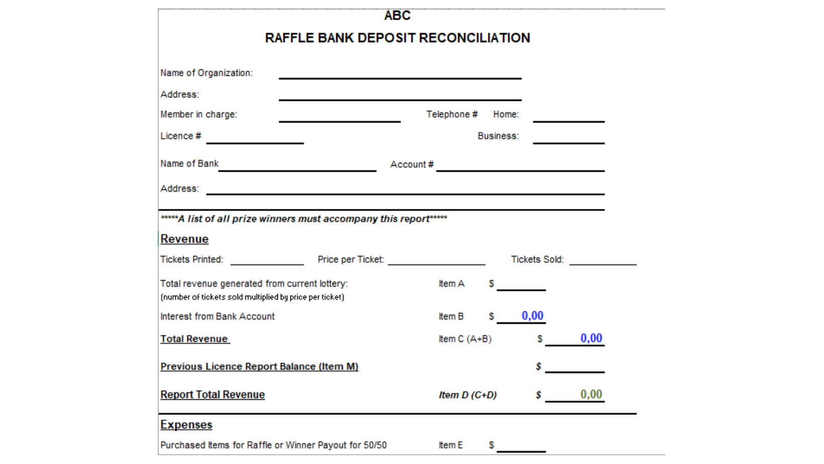 Hojas de Rifa de 100 Números para Imprimir en Excel | Mundo Excel