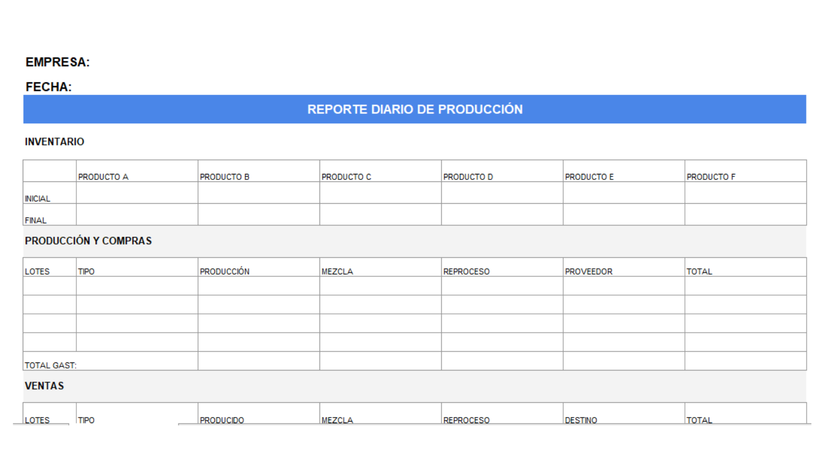 🥇 Plantilla excel Reportes GRATIS